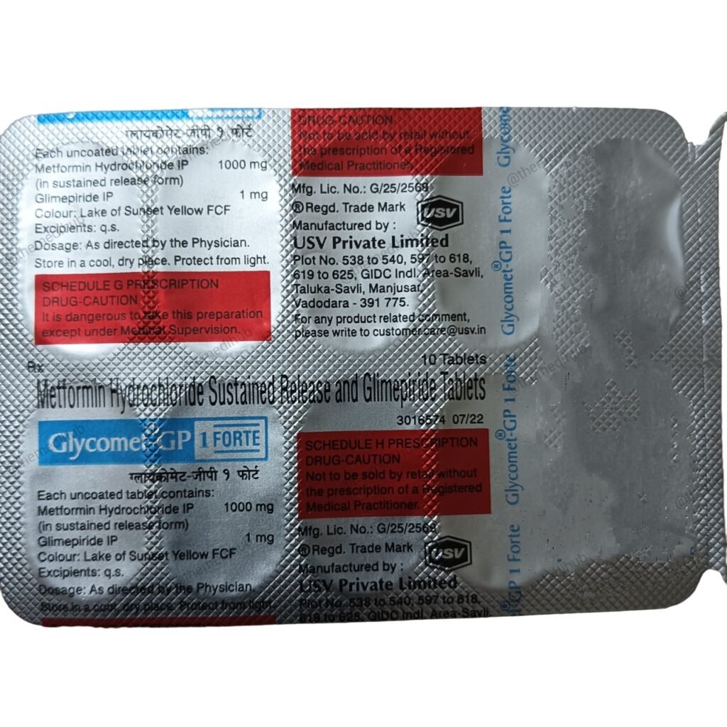 Glycomet-GP 1 Tablet - Medihub Pharma