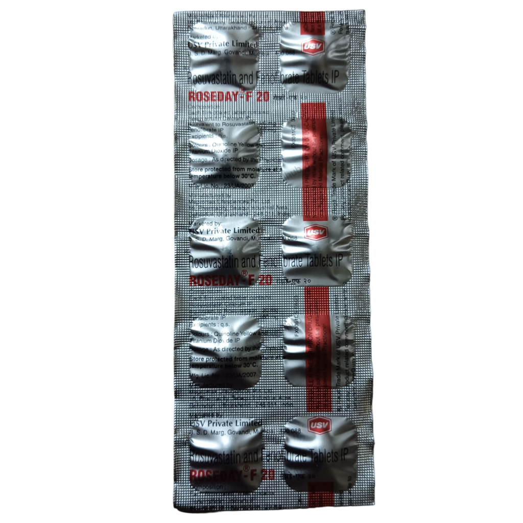 Roseday-F 20 Tablet (10 Tab Strip) - Medihub Pharma